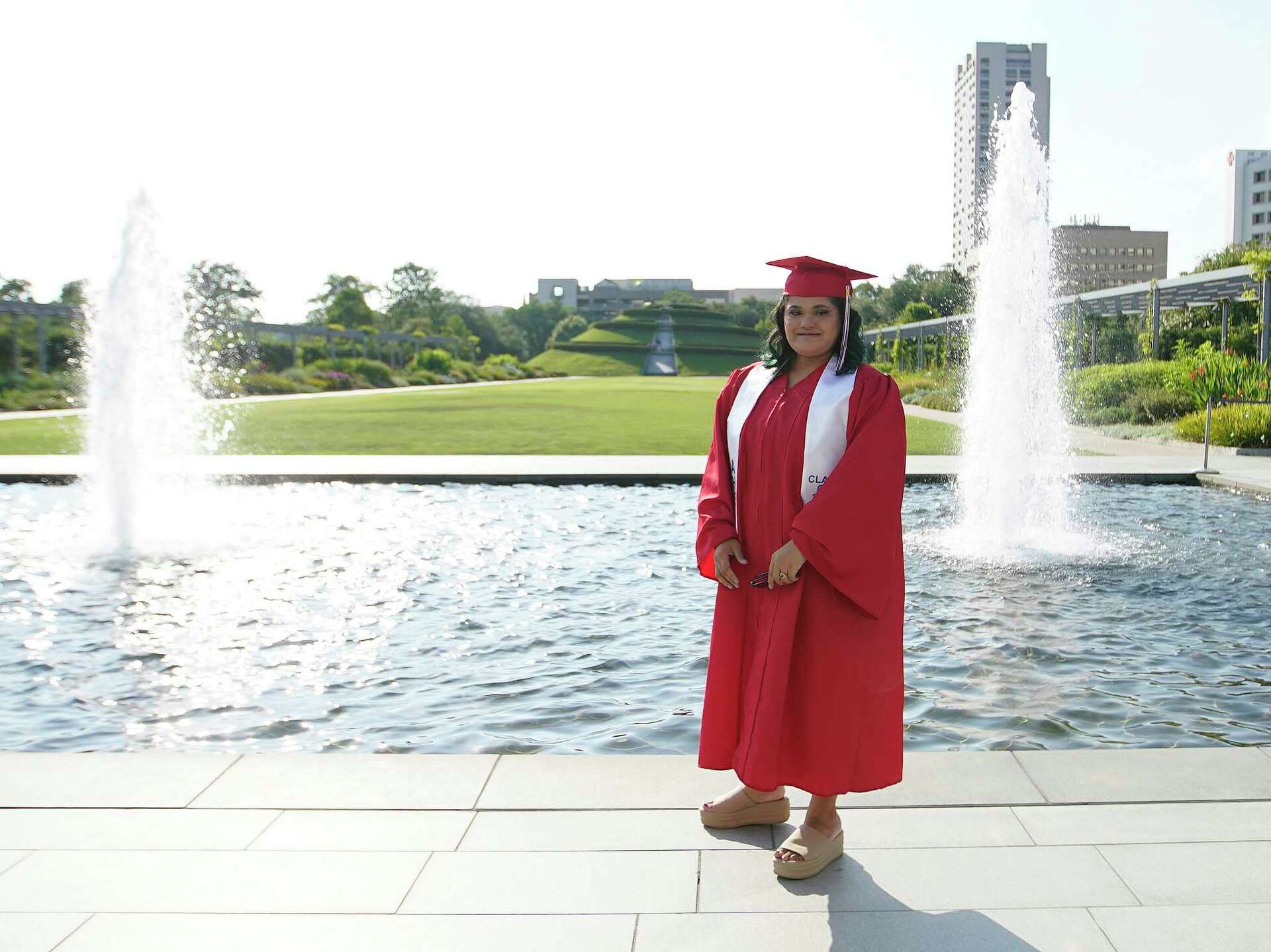 Nearly 100 Harris County foster youth graduate from high school