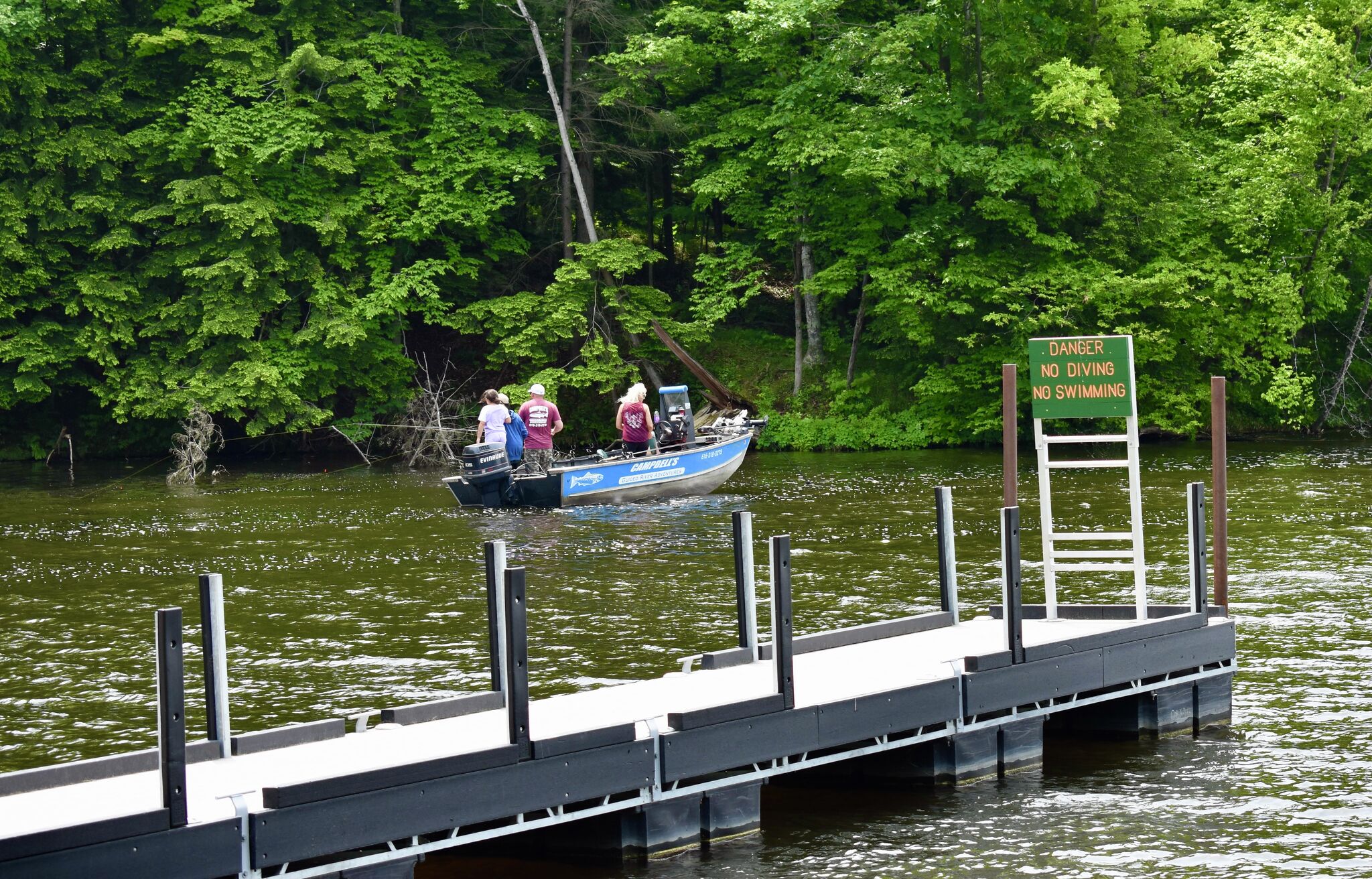 Boaters take advantage of summer weather at Brower Park
