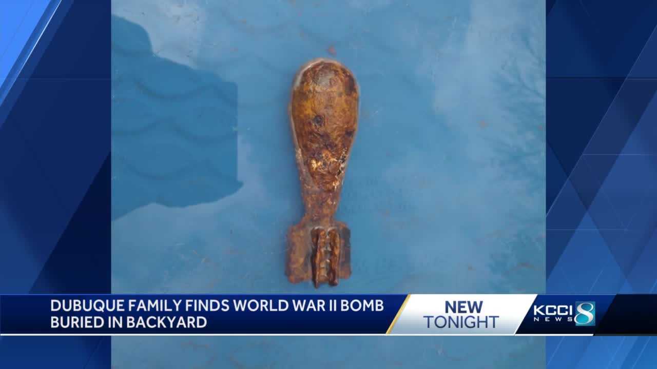 Iowa family finds WWII-era bomb in their backyard