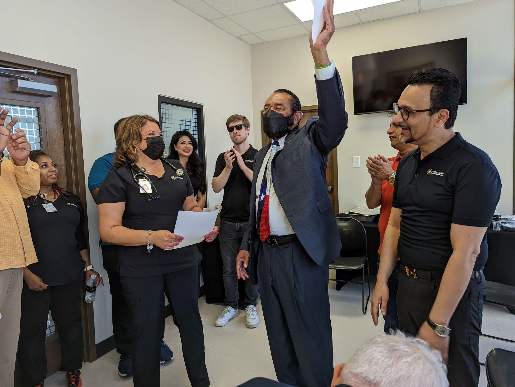U.S. Rep. Al Green serves as first patient for new urgent care center ...