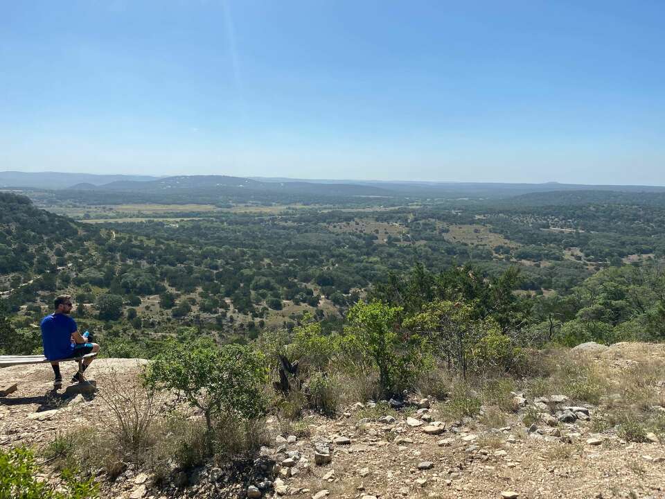 I braved hot temps for this stunning Hill Country view