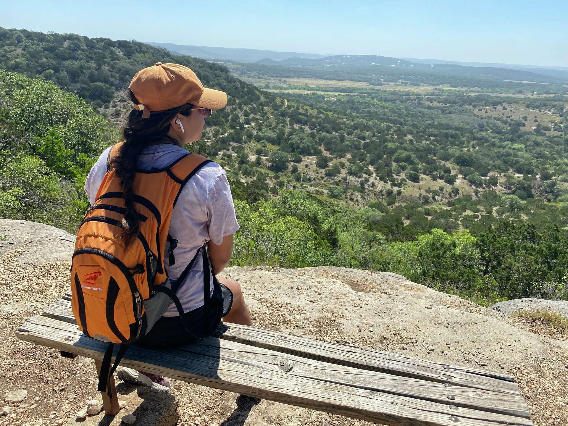 I braved hot temps for this stunning Hill Country view