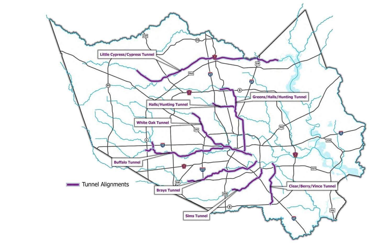 8 massive flood tunnels could redefine Harris County flood control