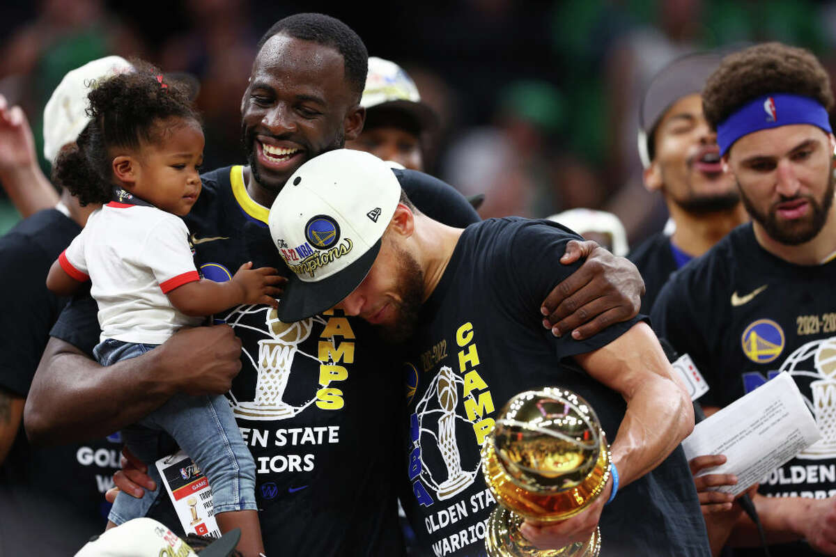 Warriors' kids steal the show as Golden State celebrates NBA title