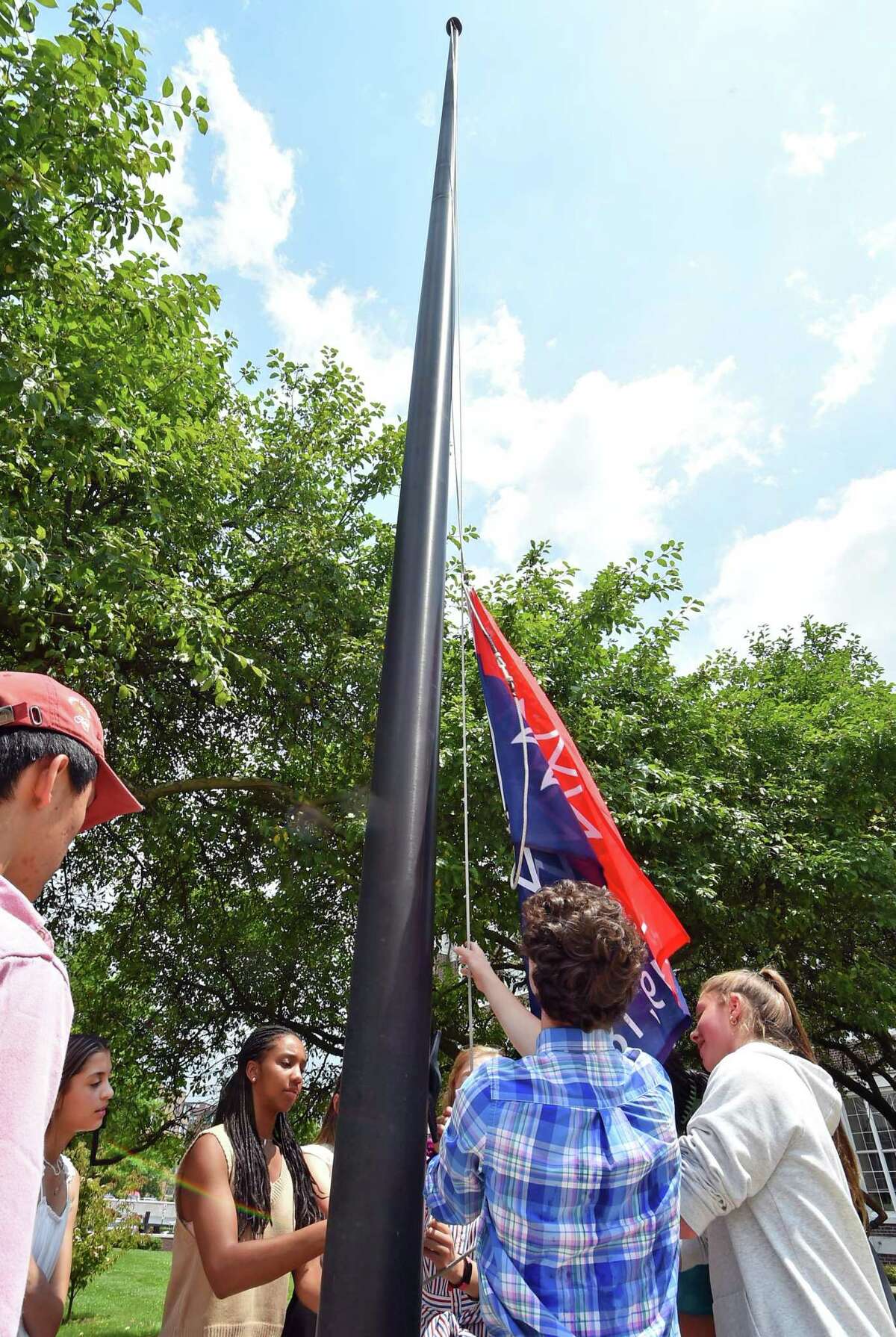 Greenwich sets policy as to which flags can be flown at Town Hall