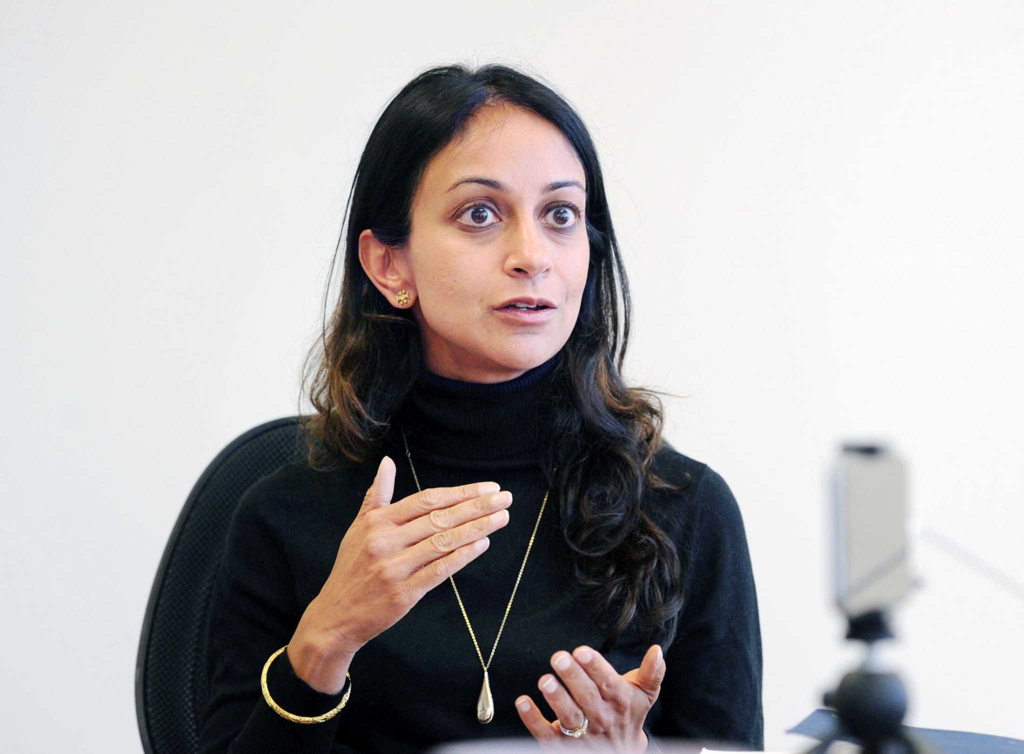 Outside state Treasurer’s office, Dita Bhargava outlines her plan for ...