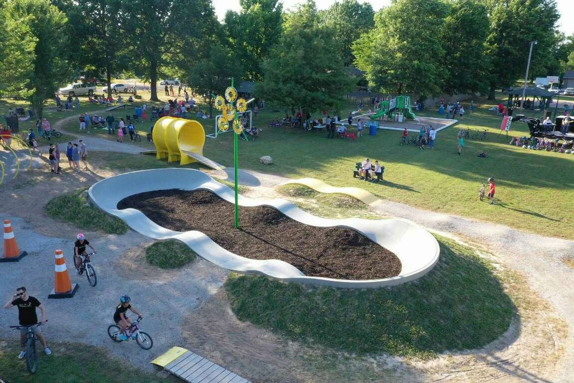 Village of Sanford secures land for pump track project near Rail Trail