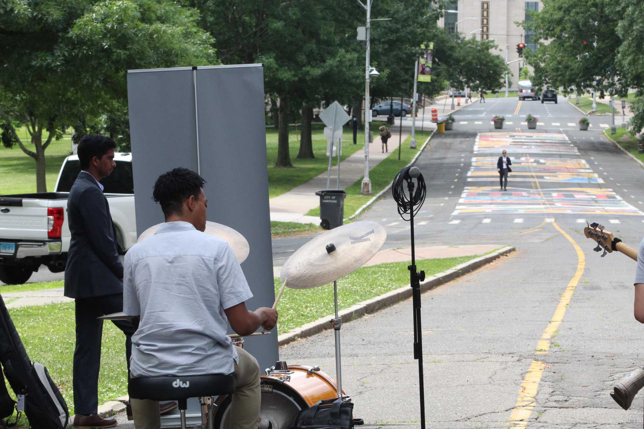 Man arrested in Hartford Black Lives Matter mural defacing Man arrested in Hartford Black Lives Matter mural defacing