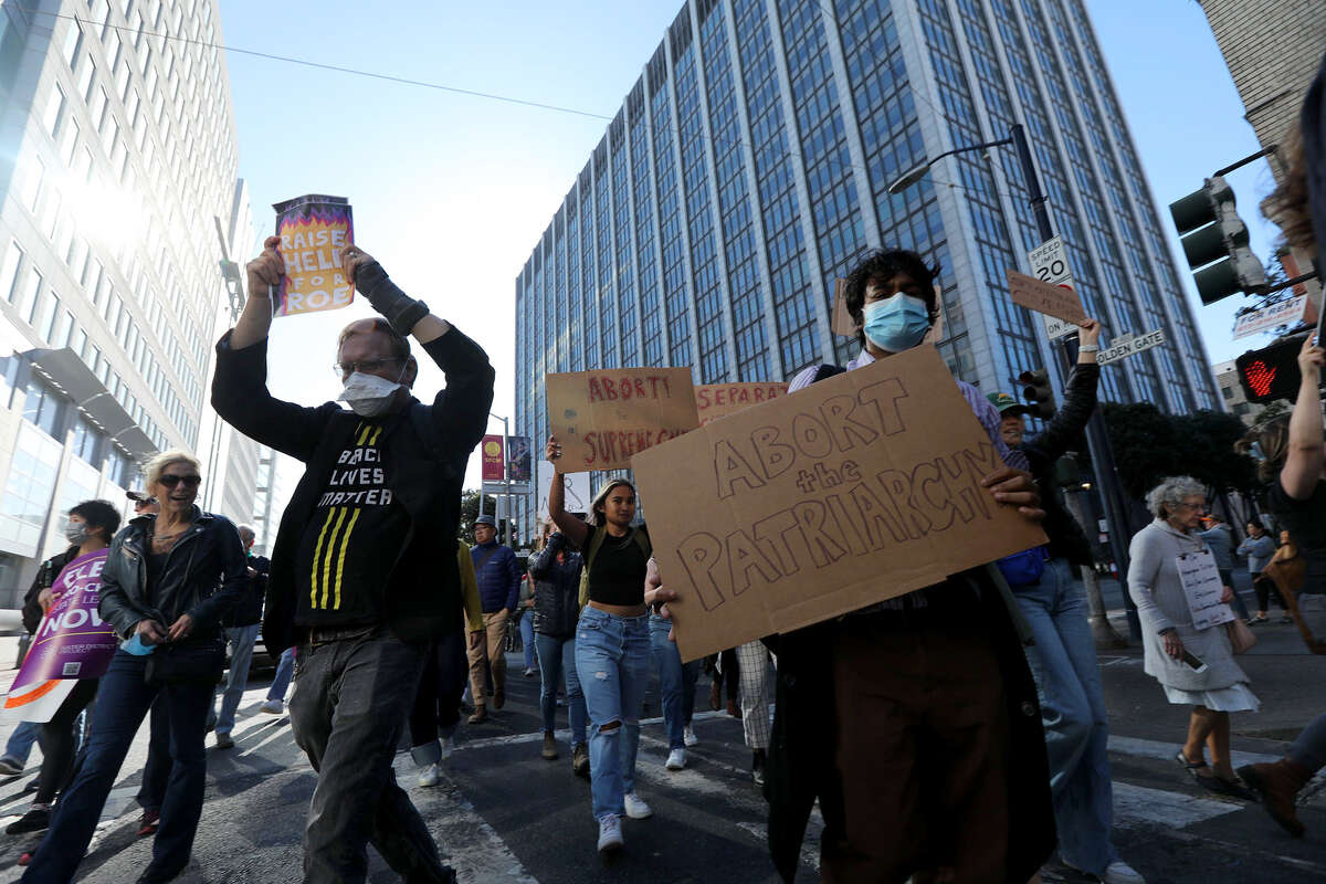 Crowds across San Francisco Bay Area protest loss of Roe v. Wade