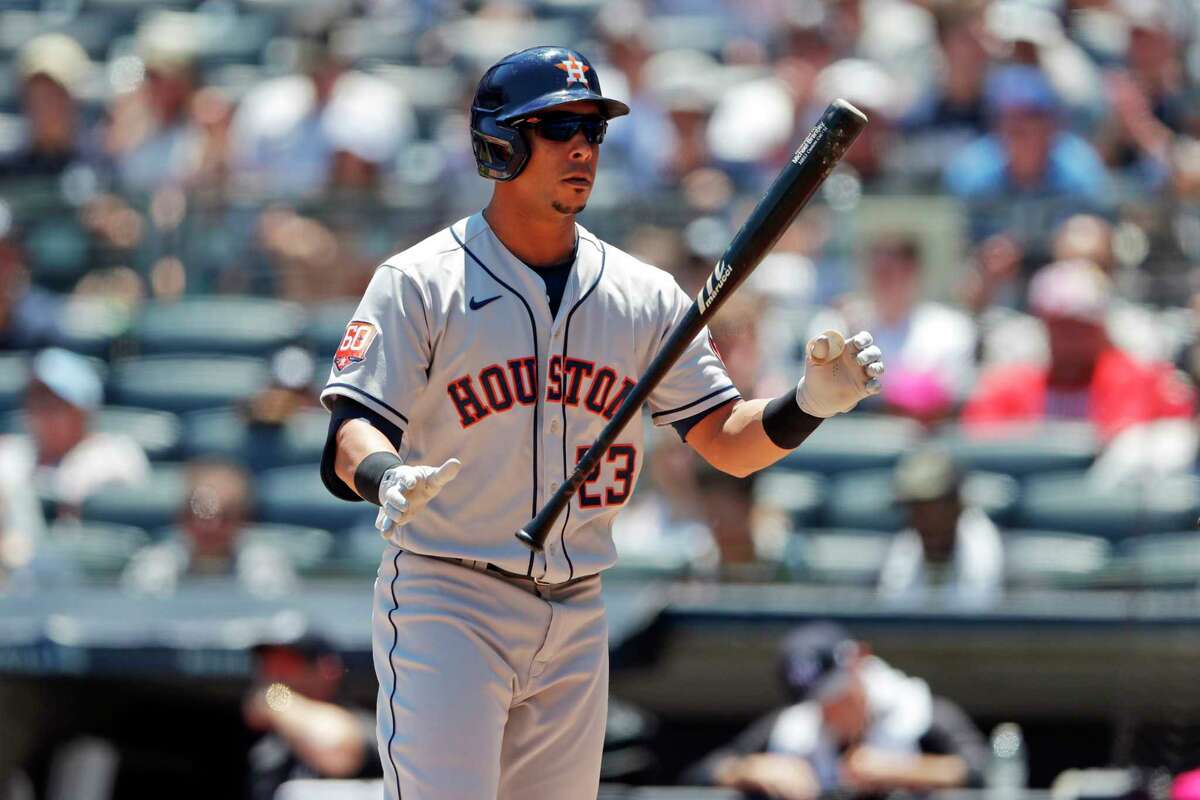 Houston Astros' Michael Brantley leaves game against New York Yankees ...