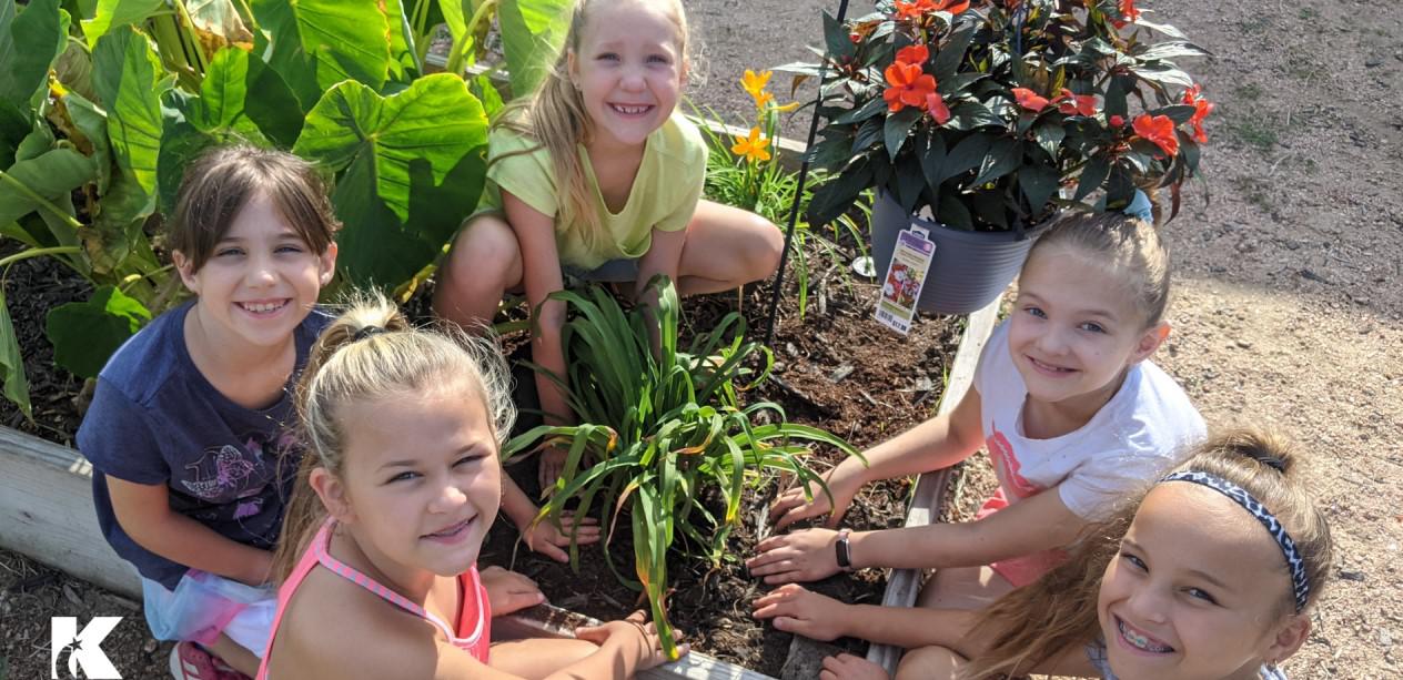 Klein ISD third-graders create butterfly garden at Benignus Elementary