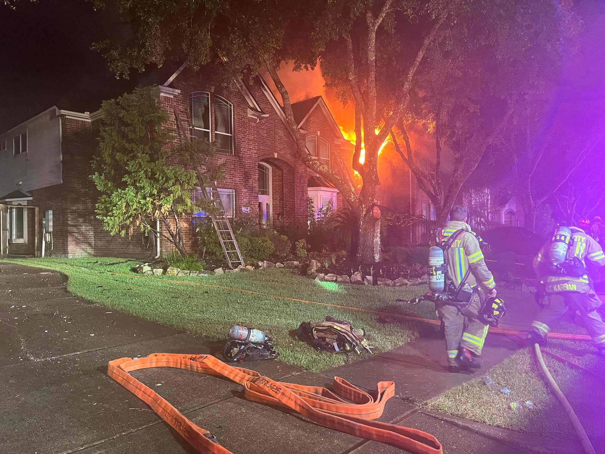 Lightning strikes Houston-area home, causing multiple fires