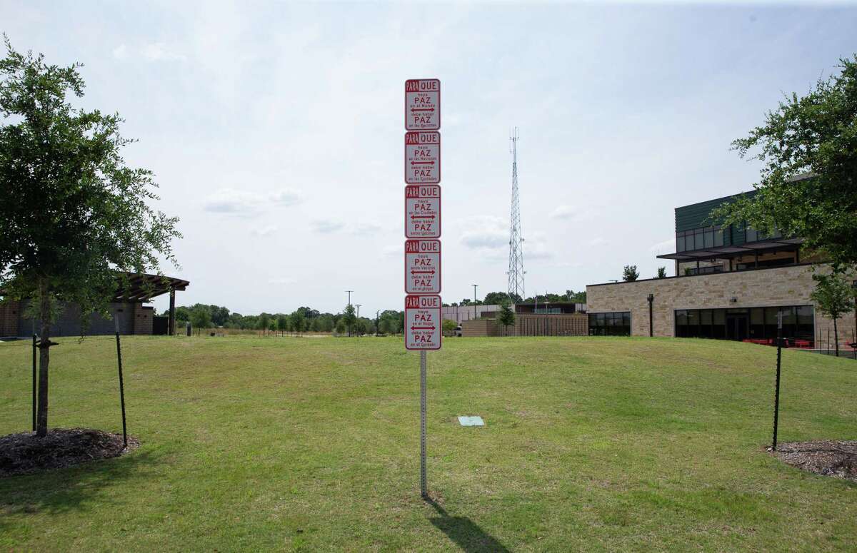 Artistic street signs in Houston suburb display positive messages
