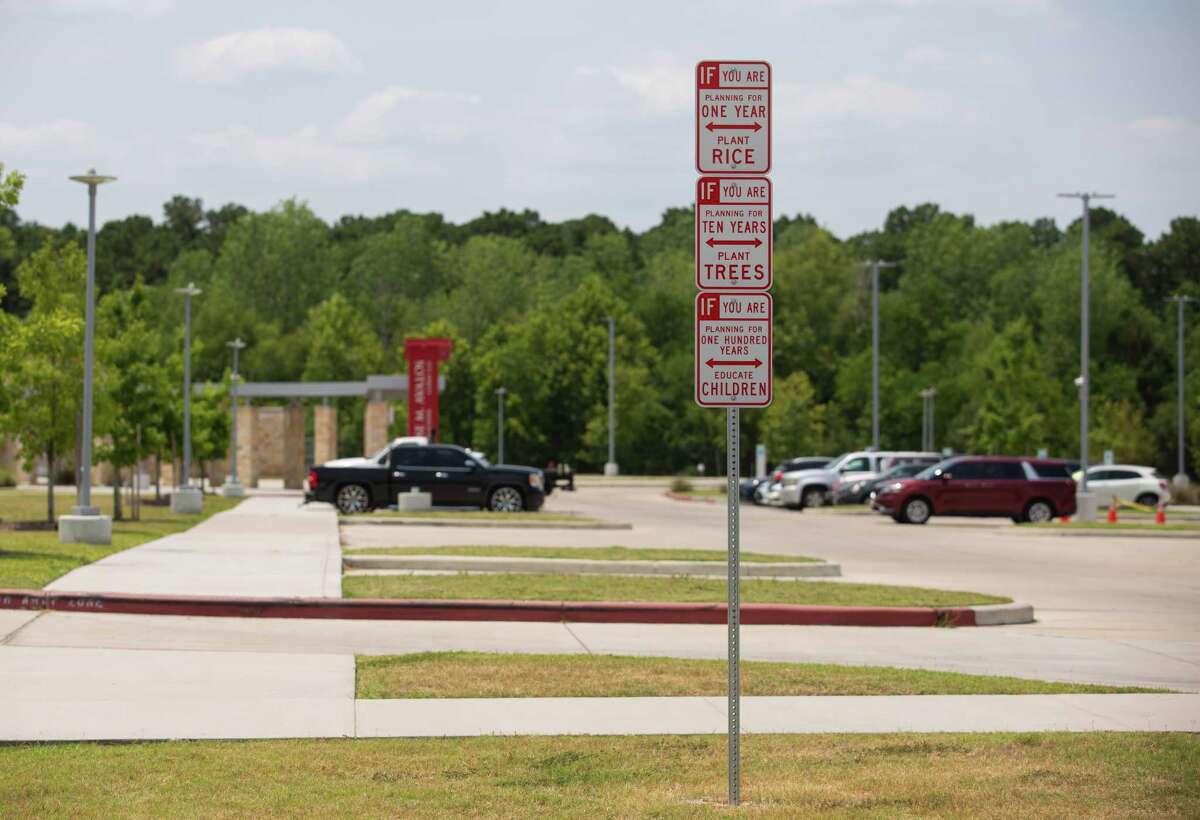Artistic street signs in Houston suburb display positive messages