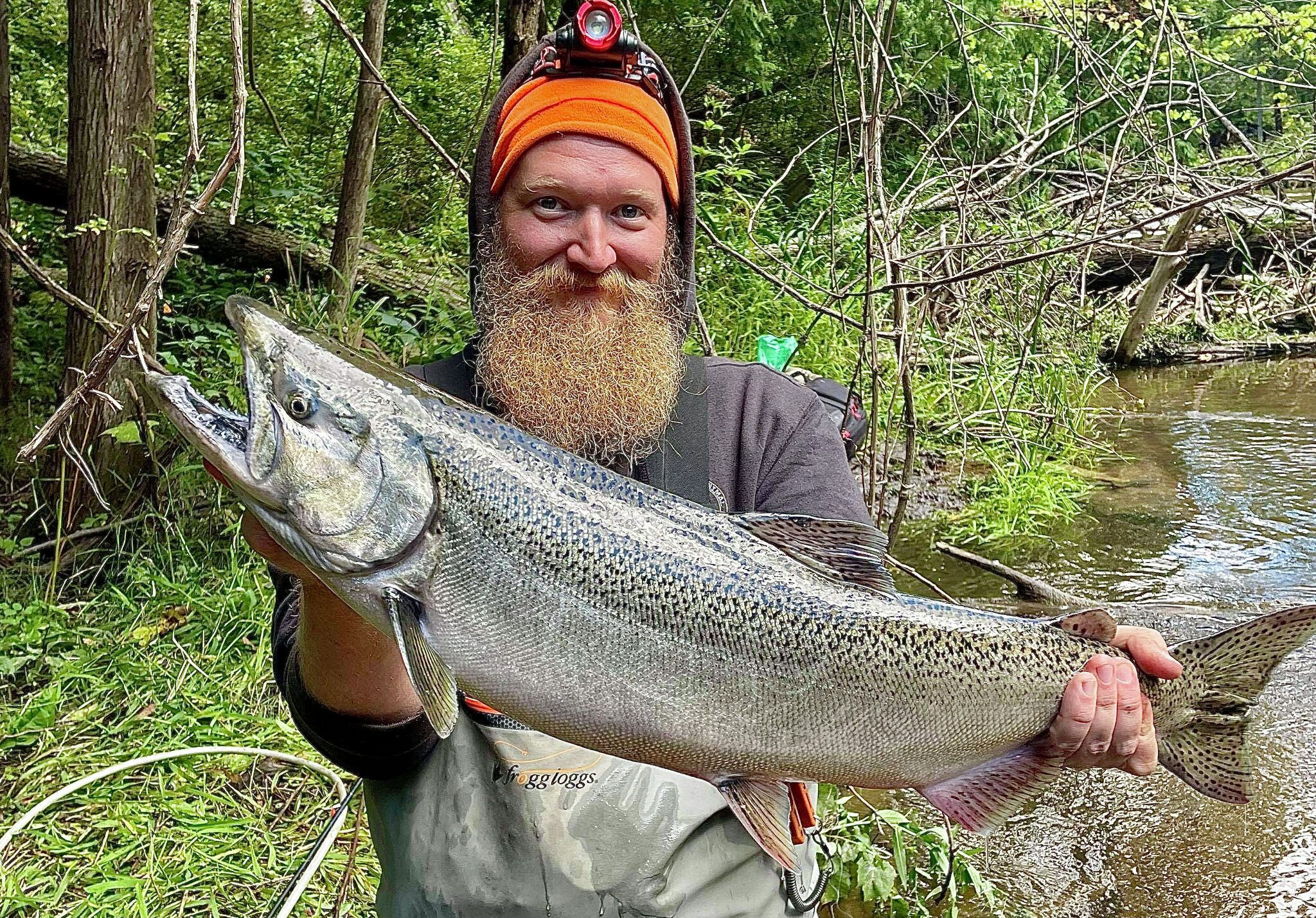 Homestead Dam is center of fishing activity on Betsie River