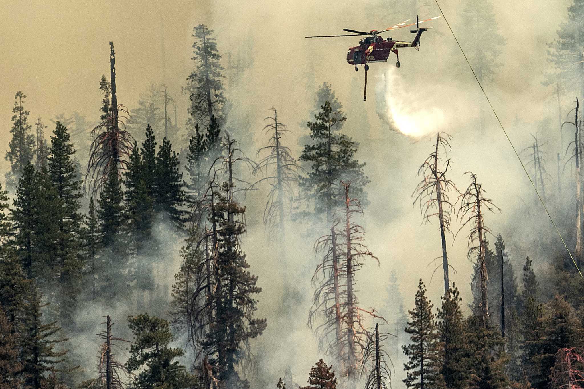 Plane over intense Yosemite fire reportedly nearly struck by flying ...
