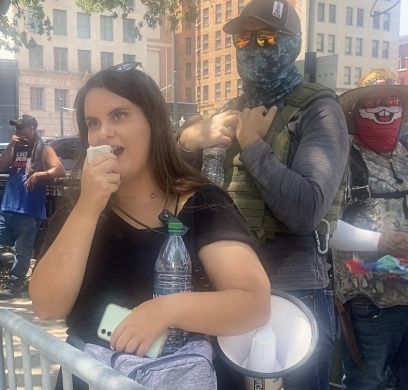 Armed men in Buc-ee's masks watched over anti-trans activist Kelly ...