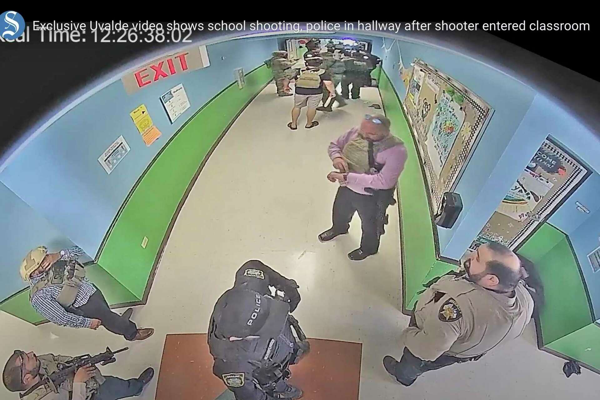 Leaked Uvalde school shooting video details police hallway wait