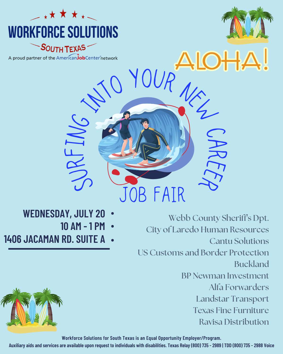 Workforce Solutions for South Texas to offer slew of events this month