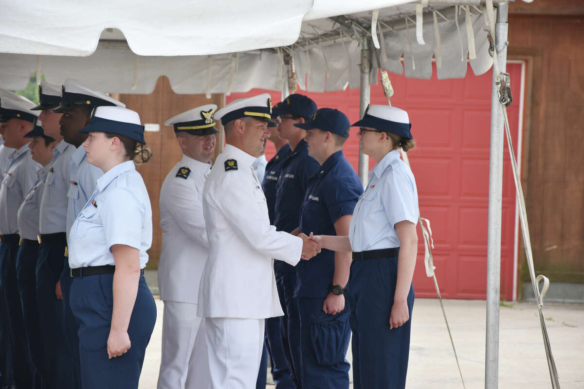 Take a look inside the semi-private Manistee Coast Guard change of ...