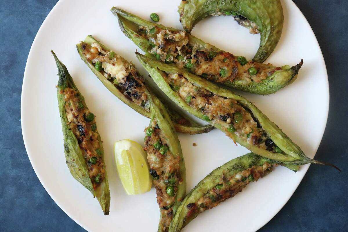 Anita Jaisinghani's Ricotta and Pea Stuffed Karela recipe rules