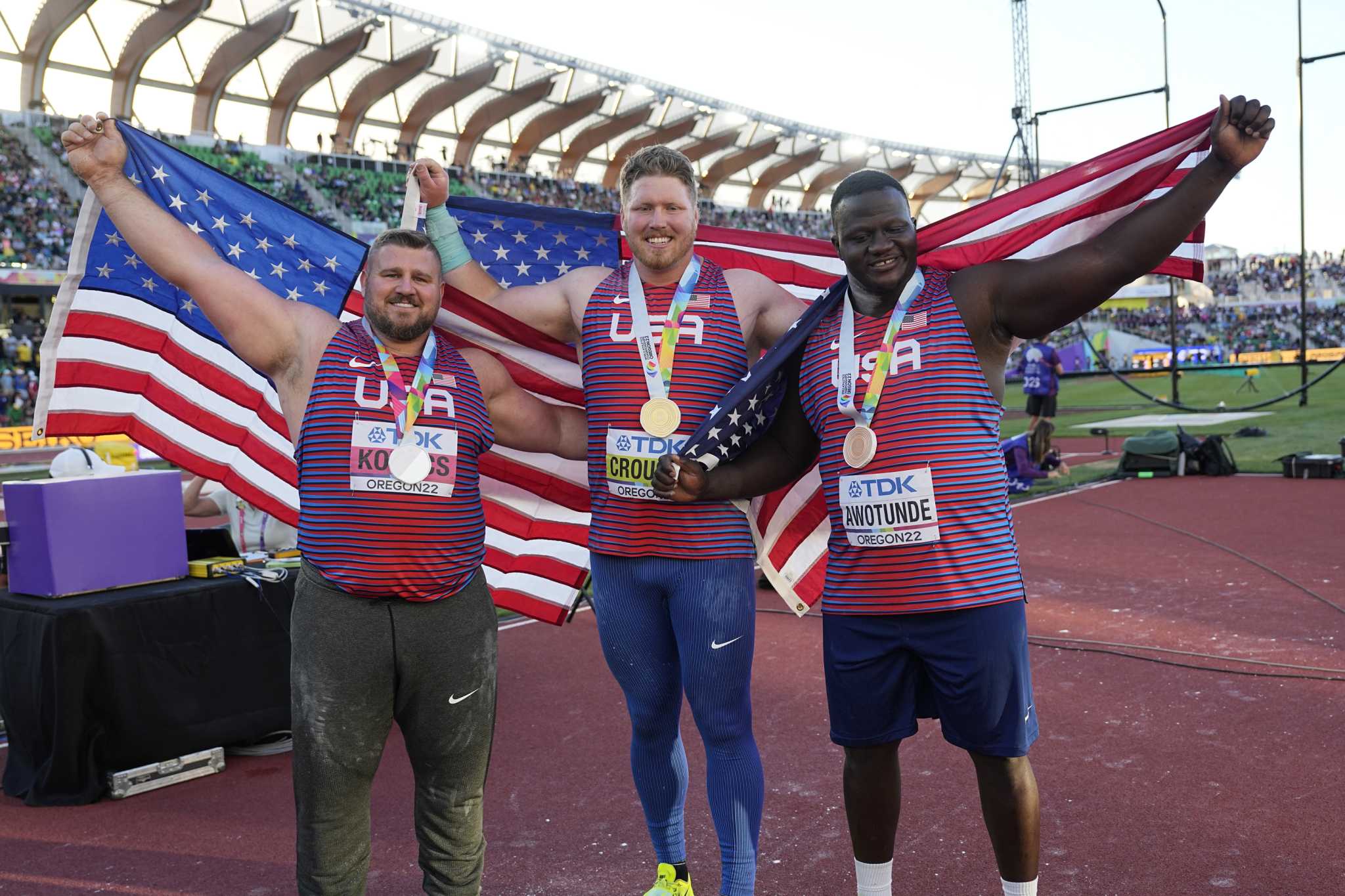 World track championships: It was golden weekend for the U.S.