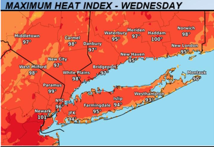 CT weather: Temperatures to feel close to 100 degrees