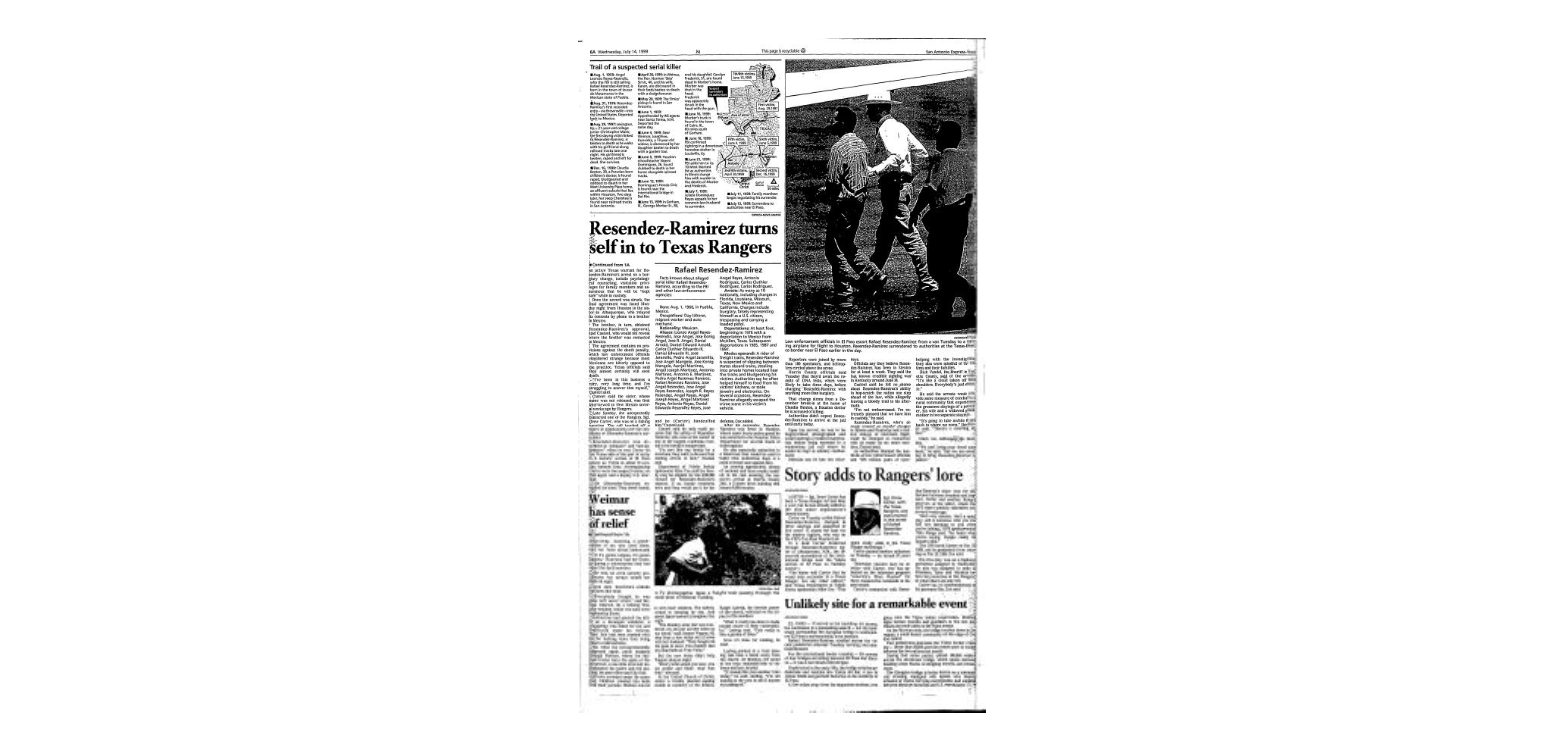 36 years ago: Angel Maturino Reséndiz began killing spree