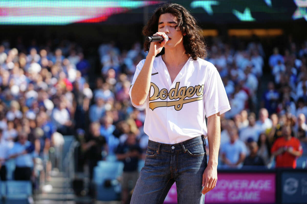 Texas singer Conan Gray flubs the national anthem