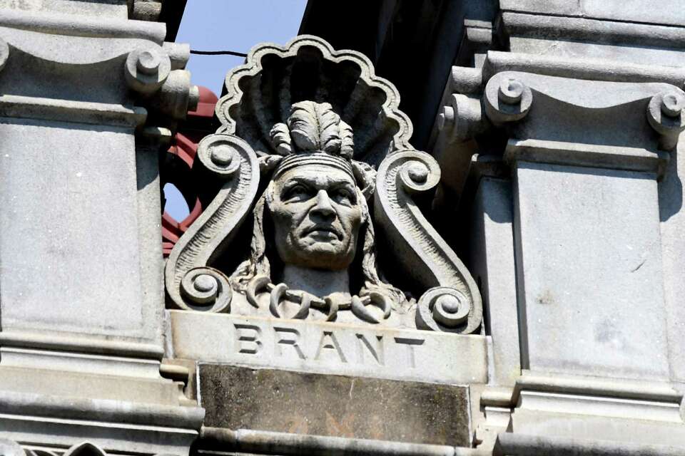 Why does the New York Capitol have a Joseph Brant bust?