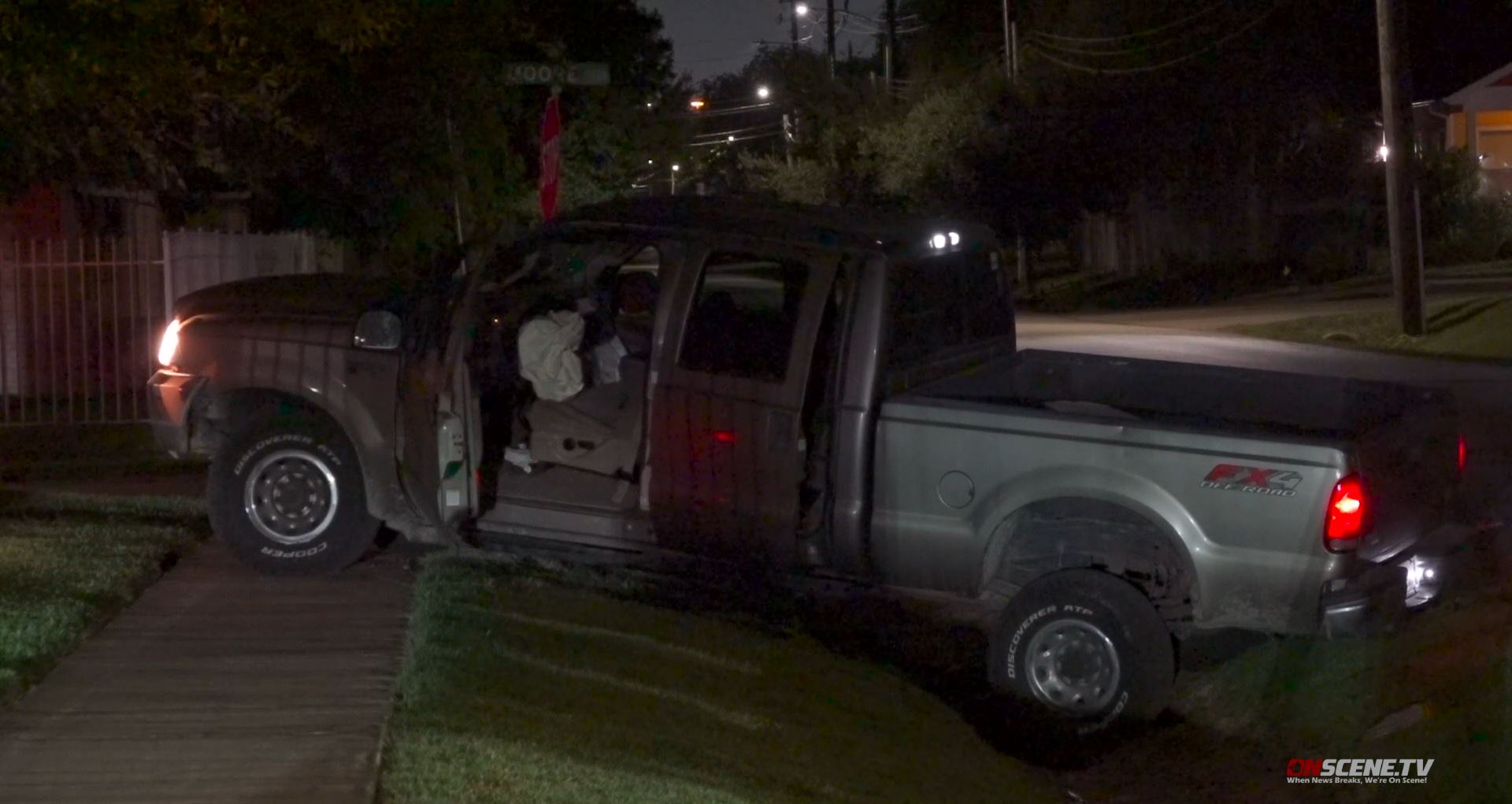 Officer injured after cruiser crashes into ditch during north Houston ...