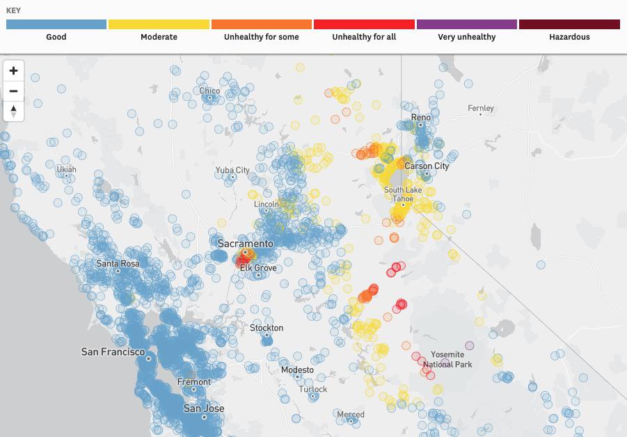 Oak Fire: Bay Area air quality advisory extended over smoke near Yosemite