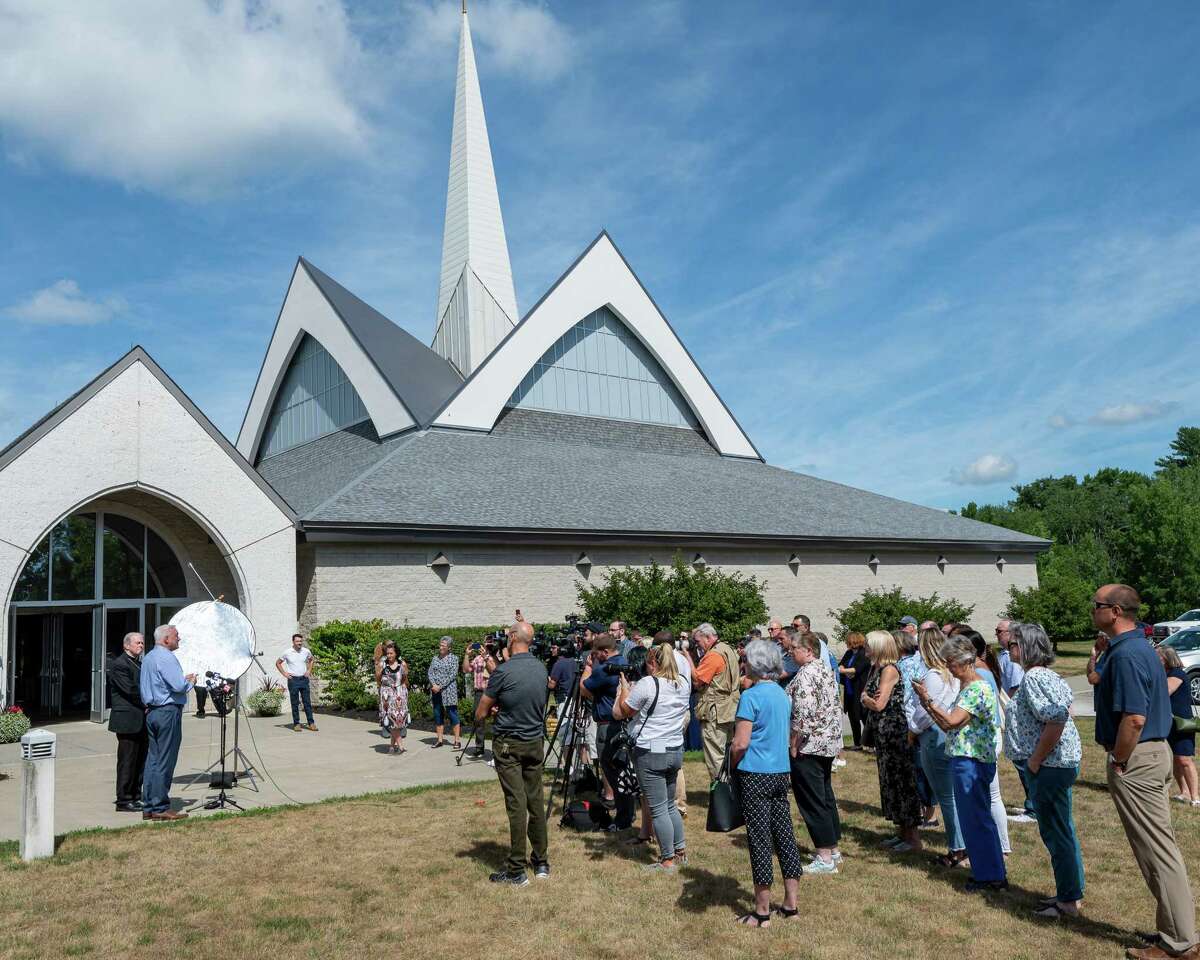 On Sunday, Bishop Edward B. Scharfenberger met on the steps of Corpus ...