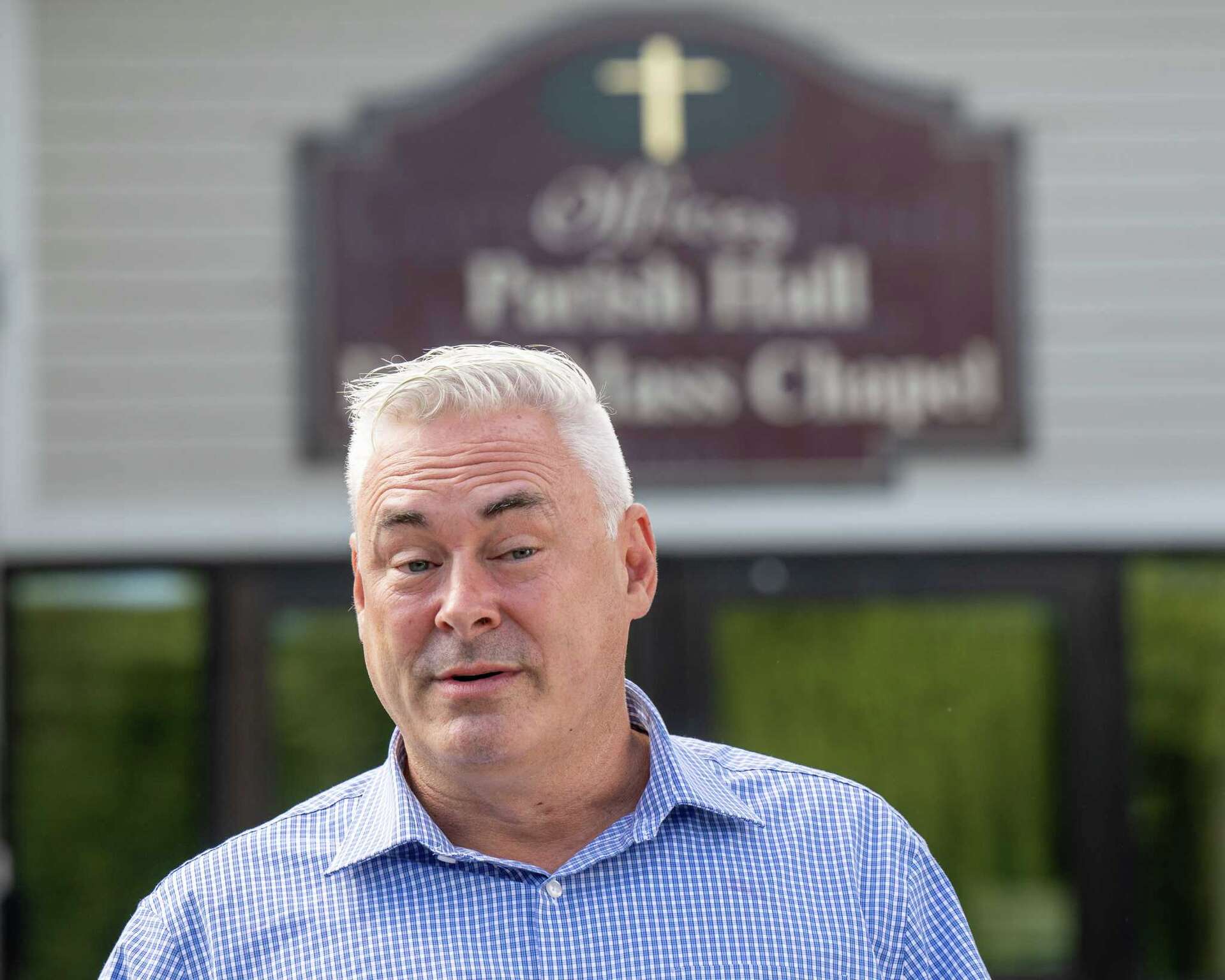 On Sunday, Bishop Edward B. Scharfenberger met on the steps of Corpus ...