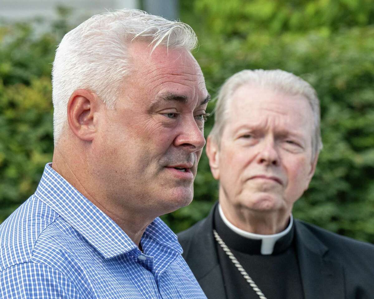 On Sunday, Bishop Edward B. Scharfenberger met on the steps of Corpus ...