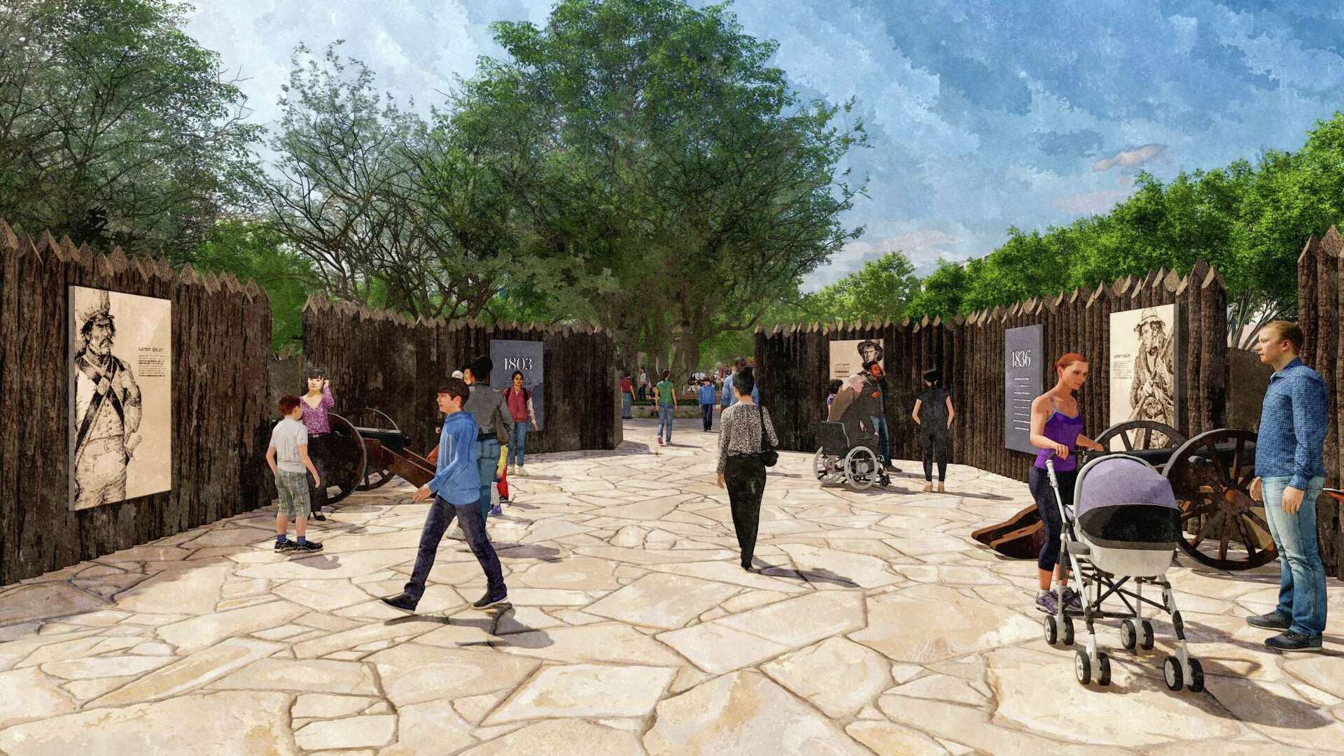 New Alamo exhibit to depict main gate, famed Low Barracks