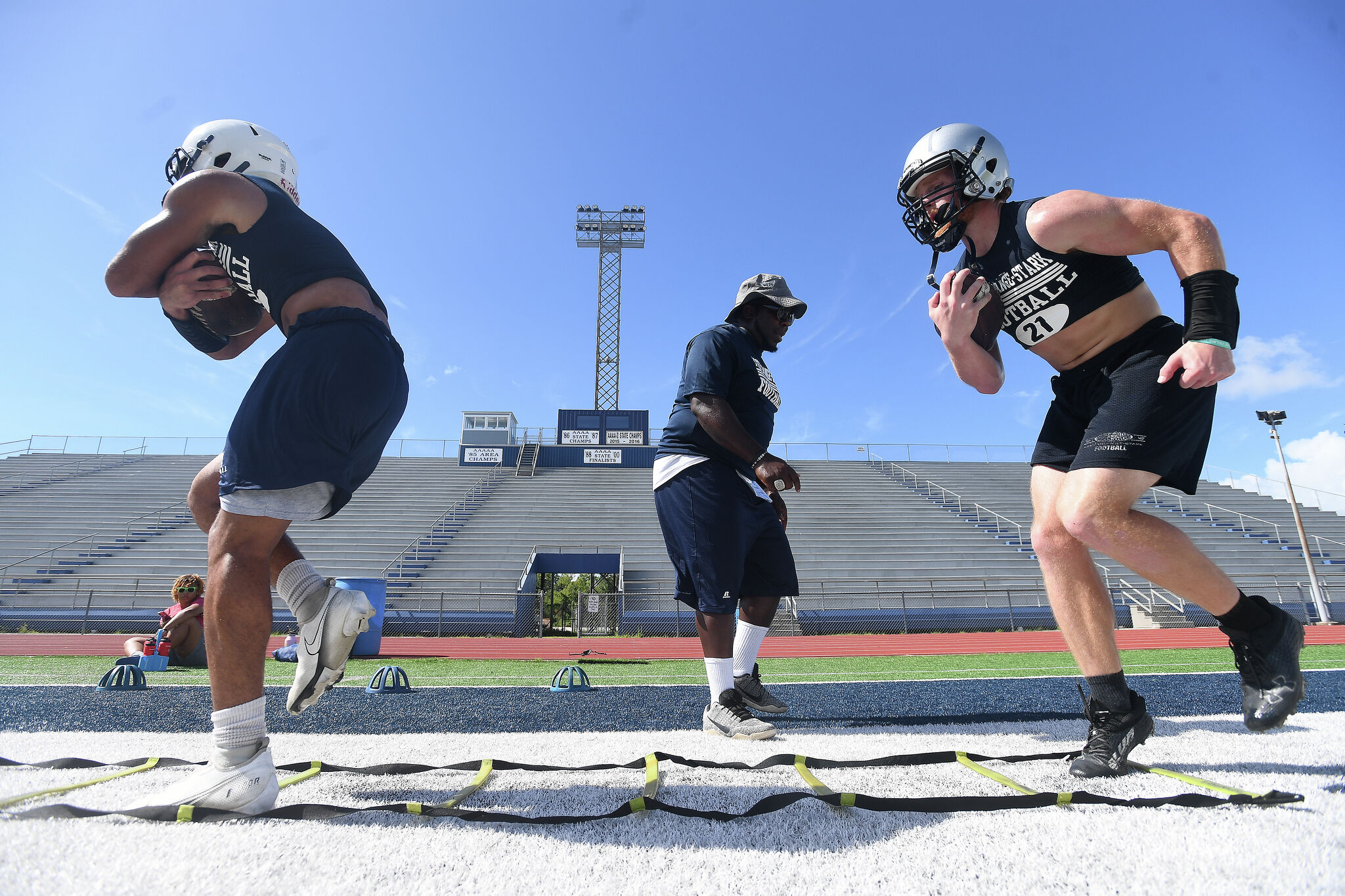 Coaches prioritize conditioning as football practices begin