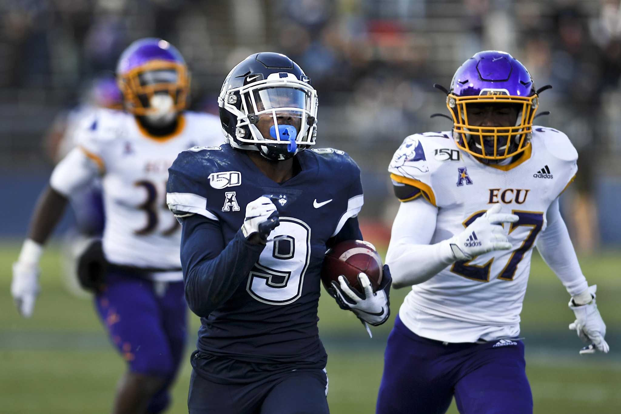 UConn wide receivers believe ‘iron sharpens iron’