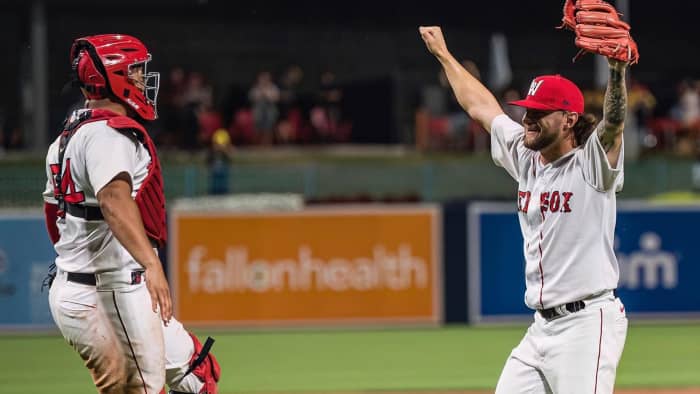 Chase Shugart closes out combined no-hitter for Worcester Red Sox