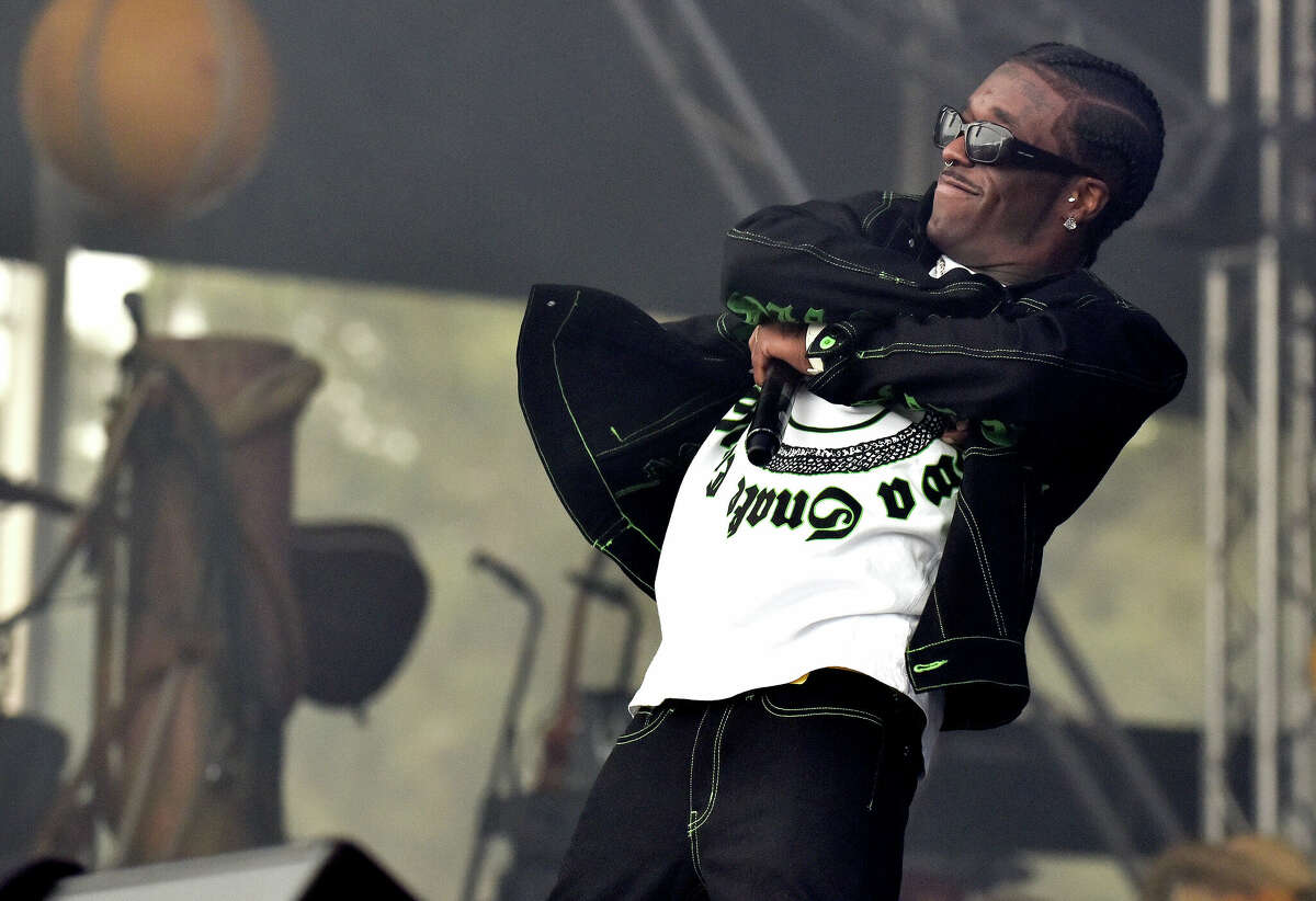 Fan rushes onstage during Lil Uzi Vert's Outside Lands show