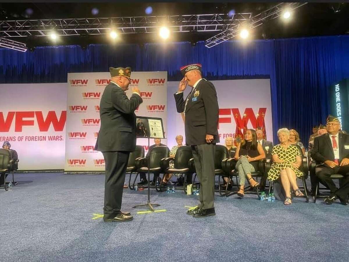 VFW post commander presented with award, among Danbury area highlights