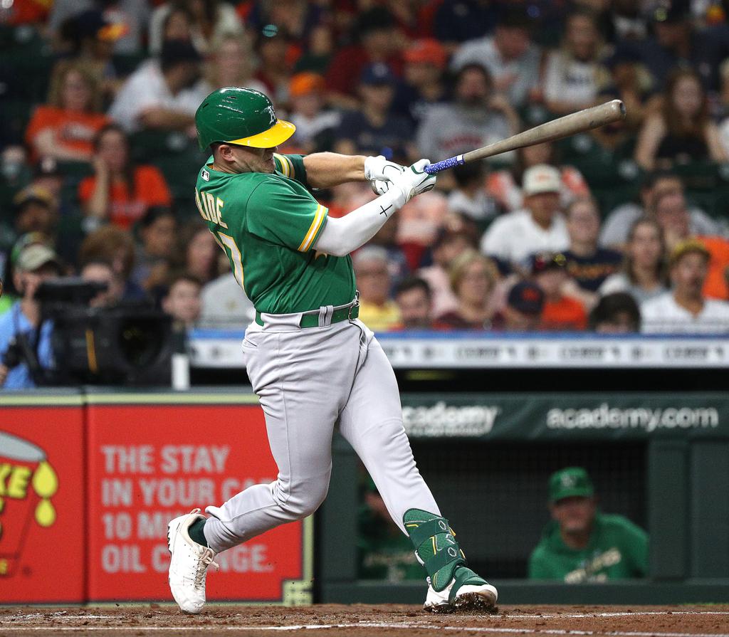 Goal for A’s rookie Jonah Bride: ‘Drive the ball more’