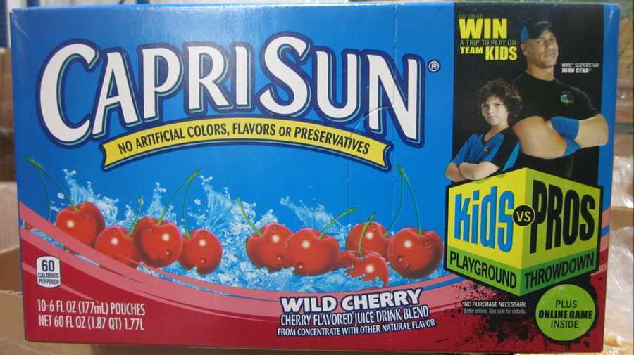 More than 5,000 cases of Capri Sun Wild Cherry recalled due to possible ...