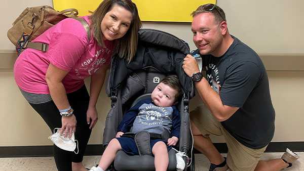 VIDEO: Toddler finally leaves hospital after getting heart transplant