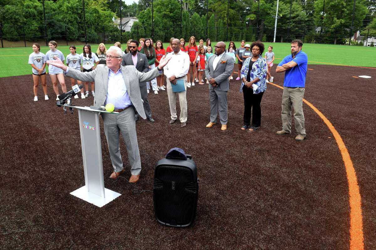 Photos: Norwalk opens new softball field at Brien McMahon