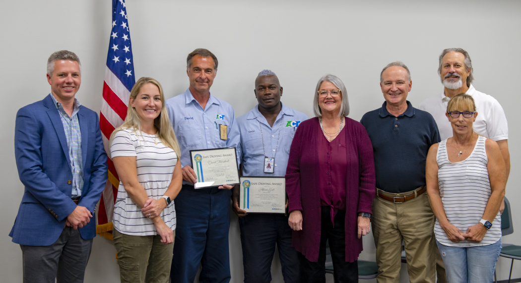 ACT drivers awarded for years of perfect safety