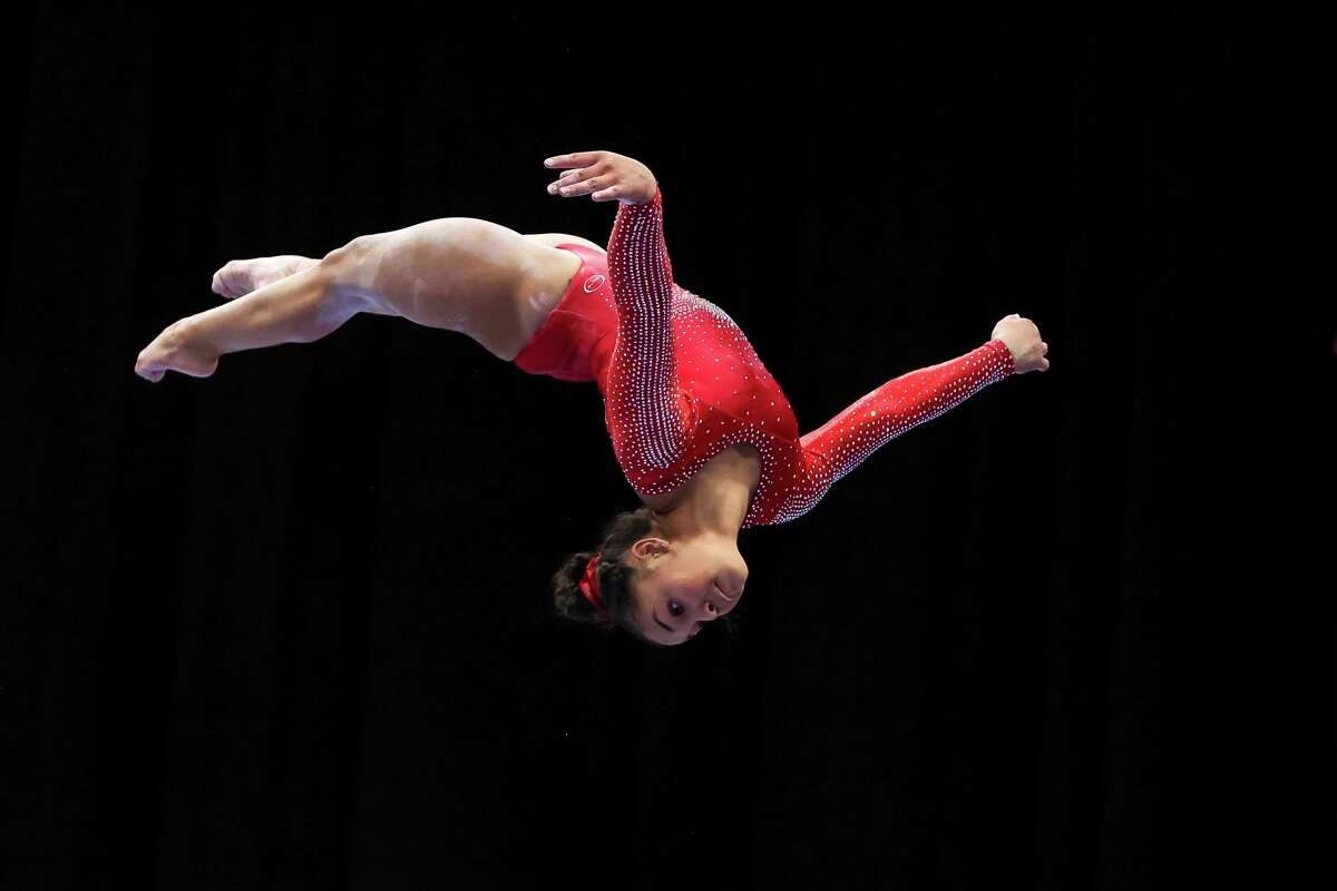 Konnor McClain, newly arrived to Texas, clinches US gymnastics national ...