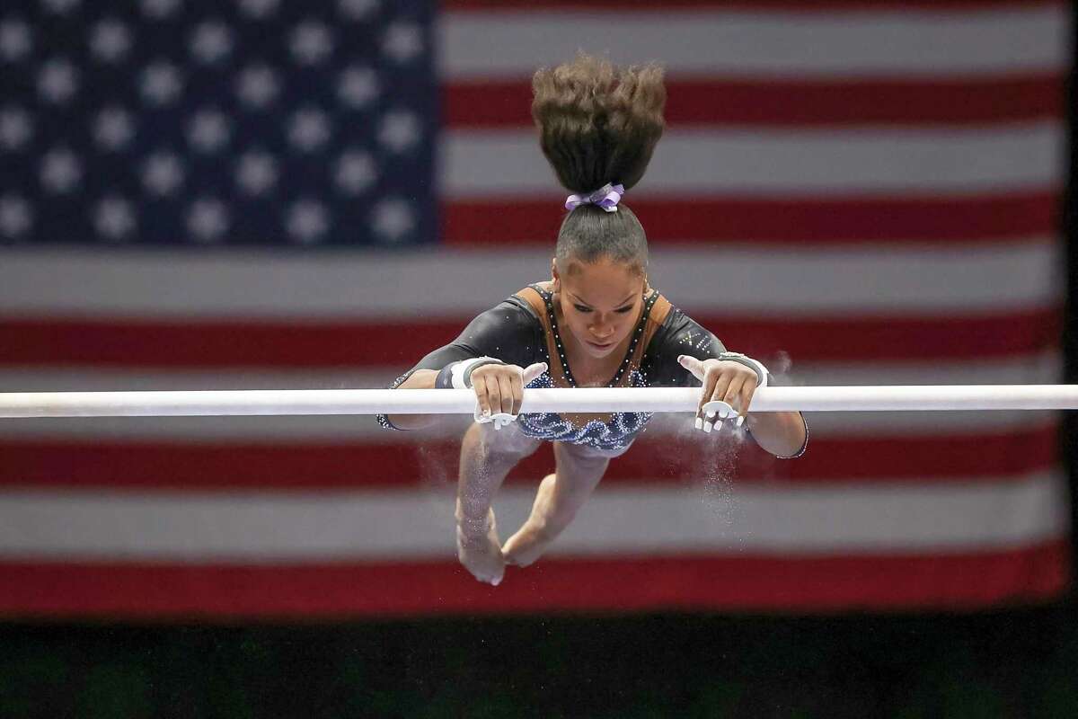Konnor McClain, newly arrived to Texas, clinches US gymnastics national ...