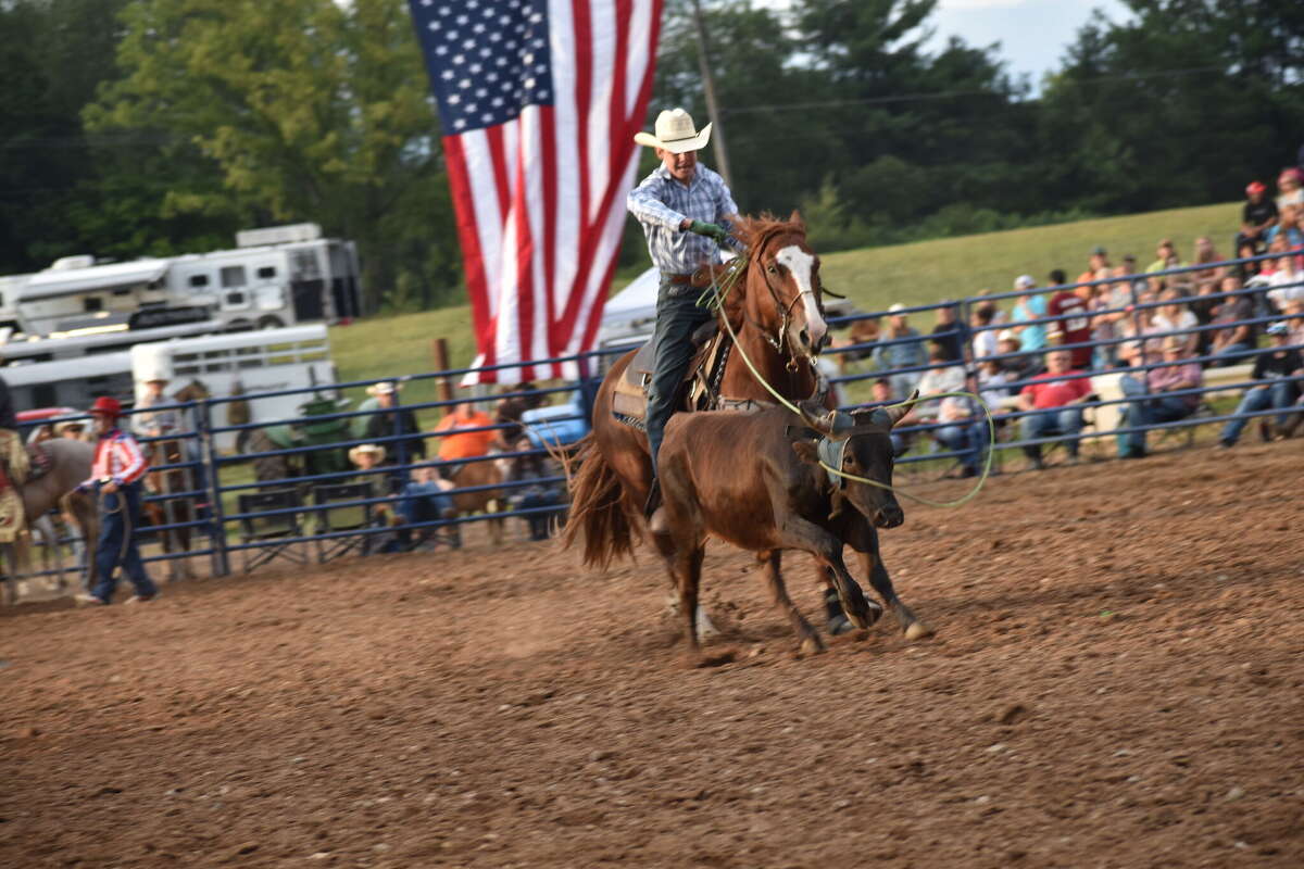 Stanwood native wins Rodeo on the Pond bull riding event in Morley