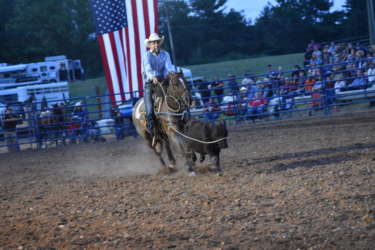 Stanwood native wins Rodeo on the Pond bull riding event in Morley